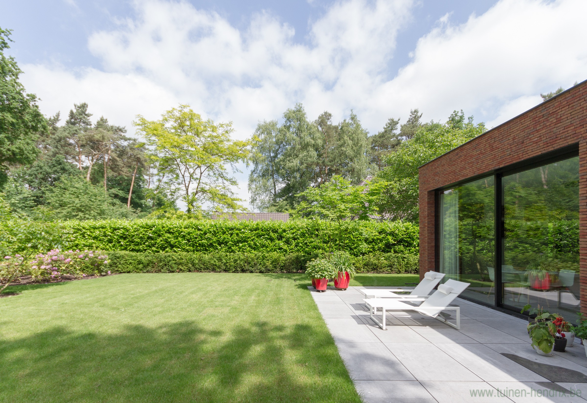 Moderne tuin te Genk - Tuinen-hendrix.be